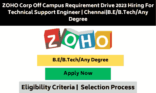 ZOHO Corp Off Campus Requirement Drive 2023 Hiring For Technical ... ZOHO Corp Off Campus Requirement Drive 2023 Hiring For Technical ...