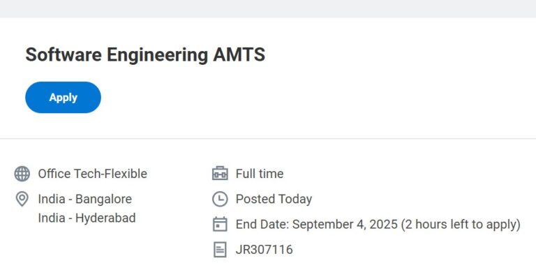 Salesforce Fresher Off Campus Drive Hiring Software Engineering AMTS ...